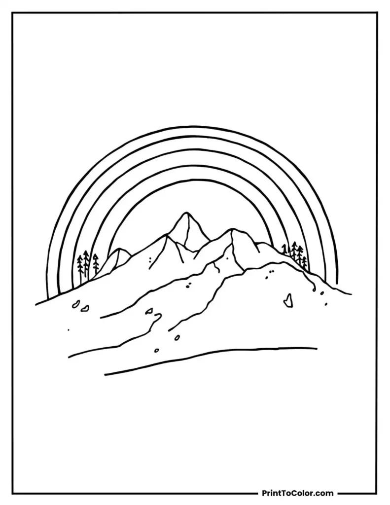 Free Rainbow Coloring Pages [Printable PDFs - 2026]